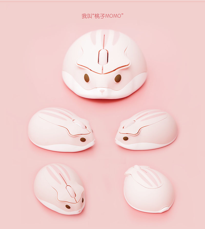 Akko Hamster MOMO Pink Wireless Mouse – Shop Máy tính
